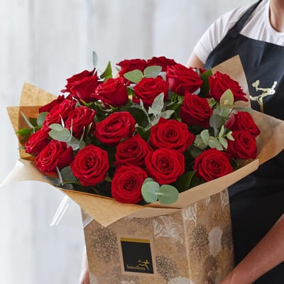 24 Red Rose Hand Tied.: Order Flowers Online | Interflora India | ID1183653
