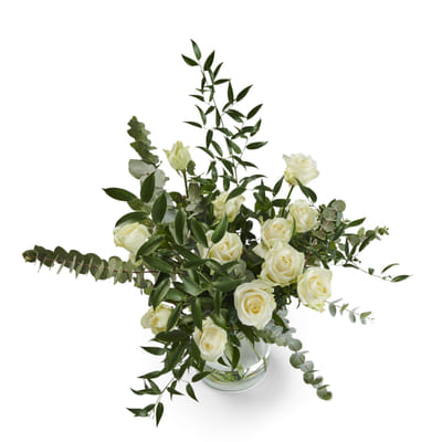 Bouquet with 12 white roses: Order Flowers Online | Interflora India ...