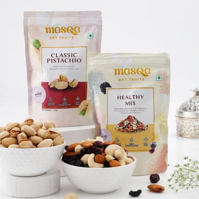 Healthy Mix And Pistachio Combo: Order Flowers Online | Interflora ...
